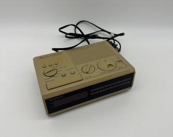 Rare Pink Vintage 1980s Sony AM/AF Dream Machine Cube Digital Clock ...