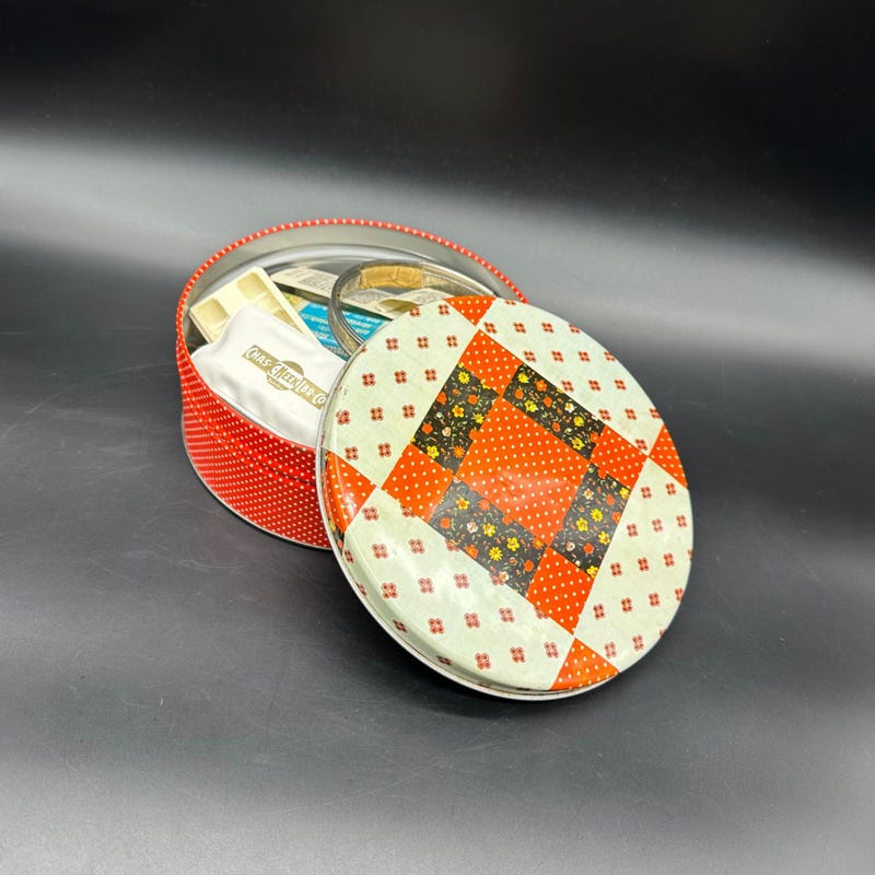 Vintage Sewing Notions Tin - Etsy