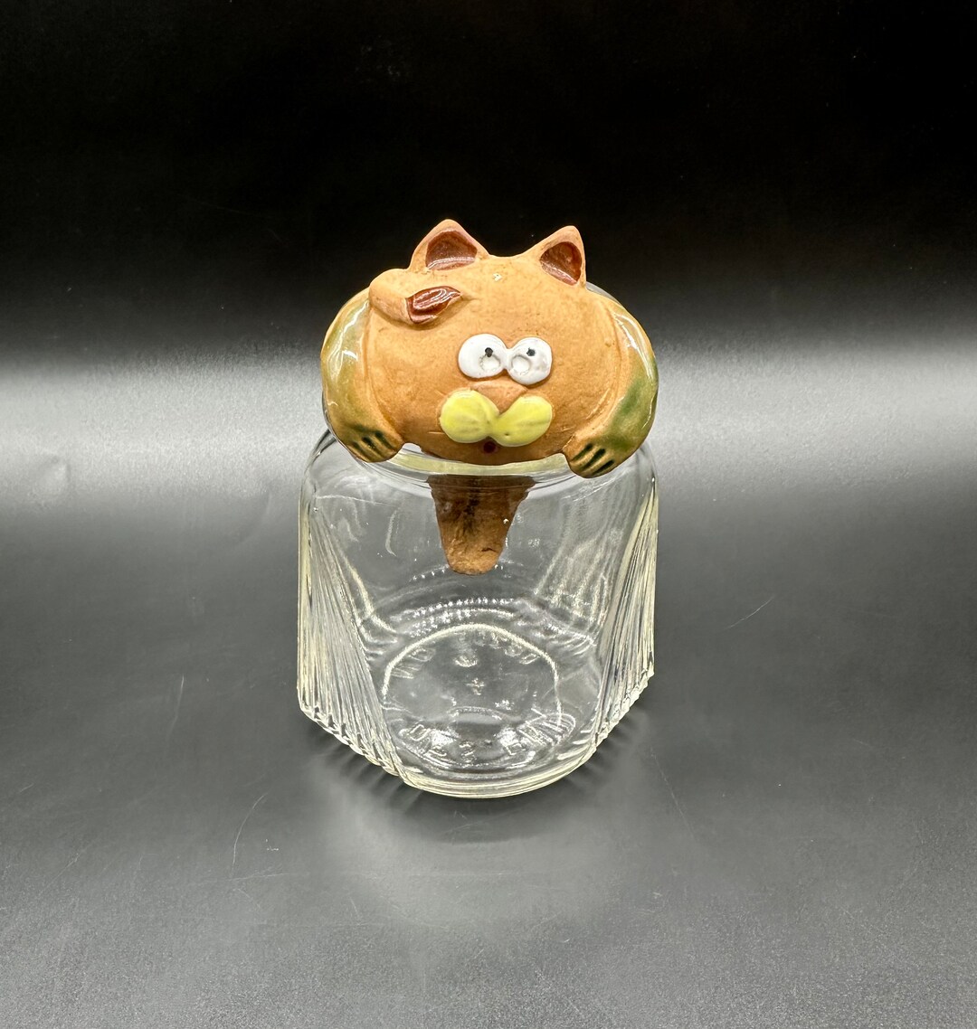 Vintage Pottery Flower Pot Sitter Plant Hanger Japan Clay Cat Kitsch ...