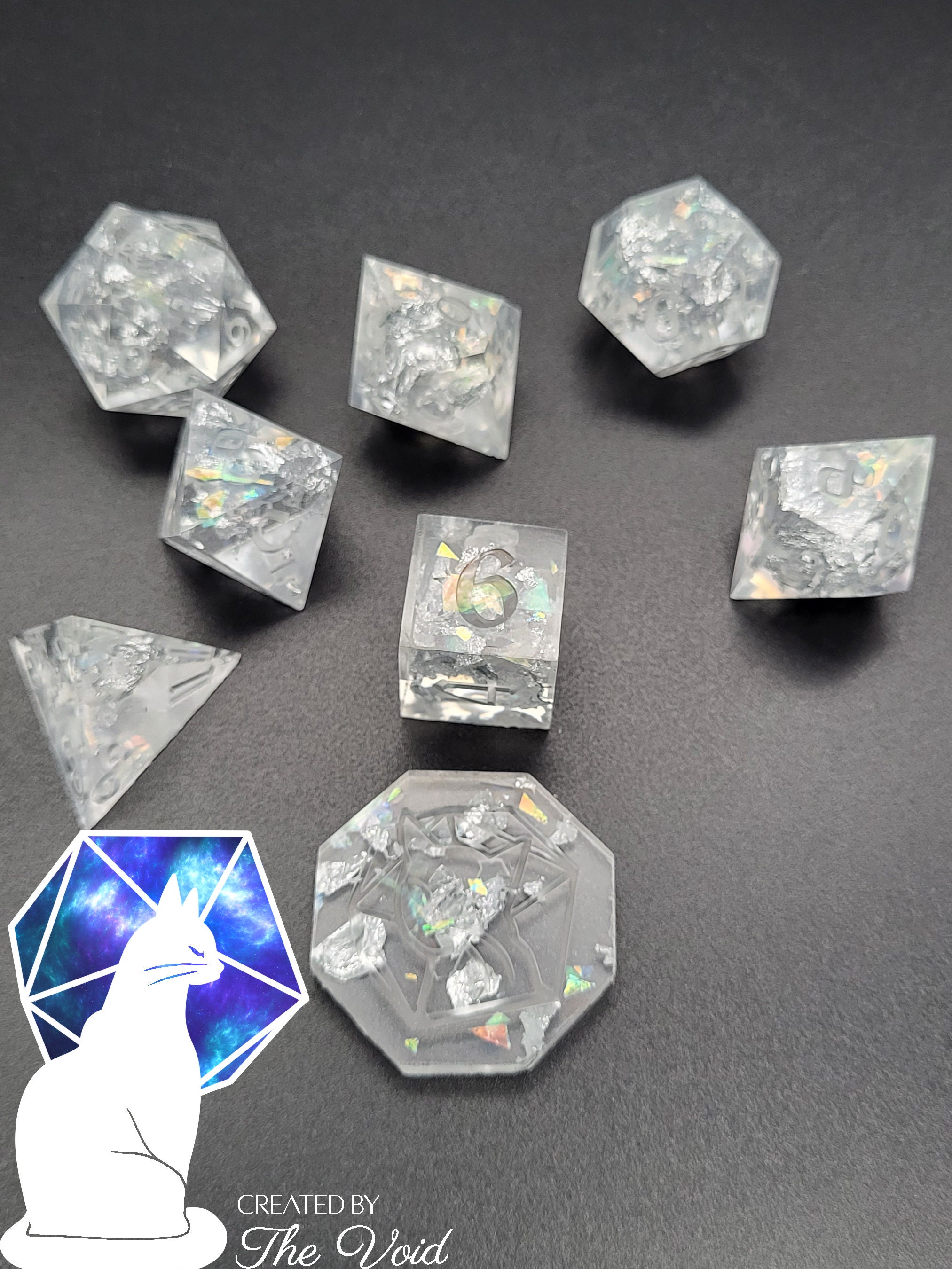 7 OR 8 Piece Polyhedral DND Dice Set Bliss Mood Collection - Etsy