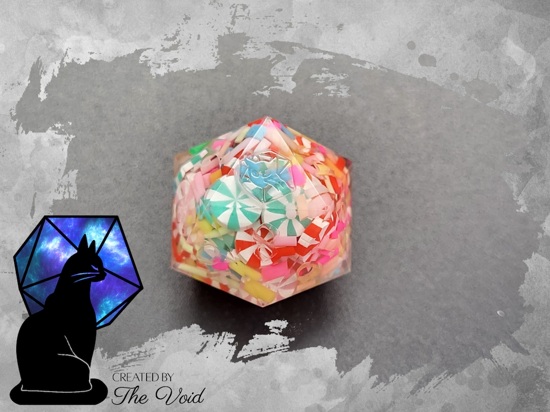 Candy Shop D20 Dice Set: Handmade Polyhedral DND Dice - Etsy