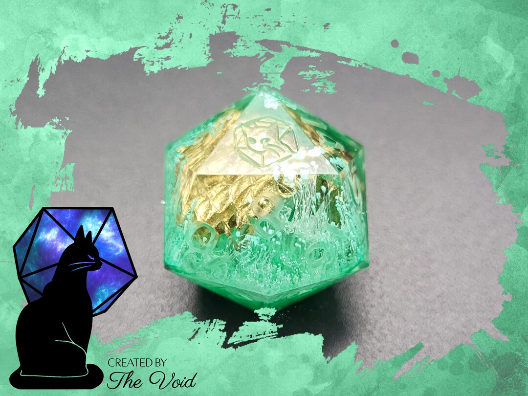 Colchian Dragon D20 Dice Set: Snake Shed Handmade DND Dice - Etsy