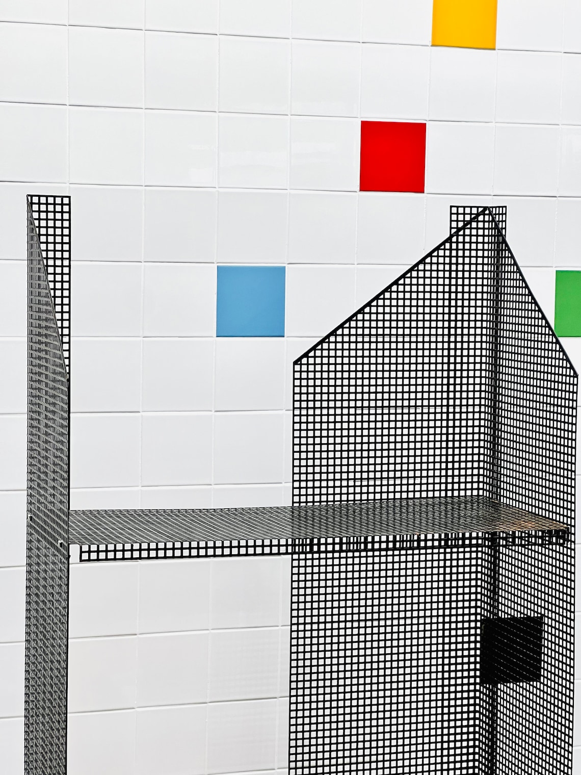 Postmodern 80s Perforated Metal Shelving Unit - Etsy