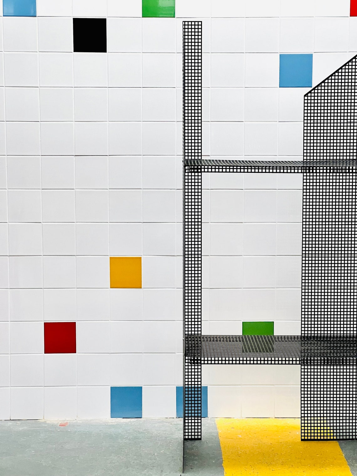 Postmodern 80s Perforated Metal Shelving Unit - Etsy