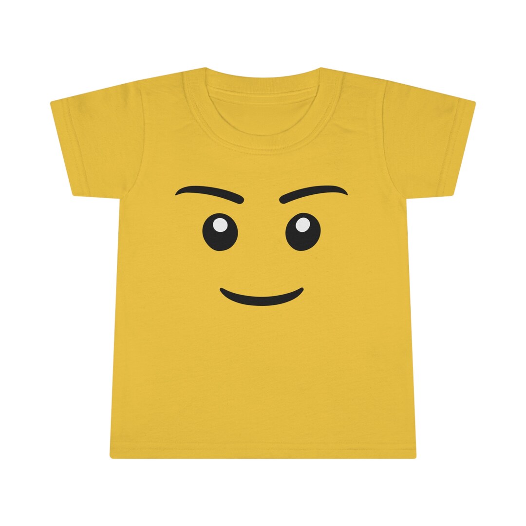 Toddler Building Block Head Smiling T-shirt - Etsy