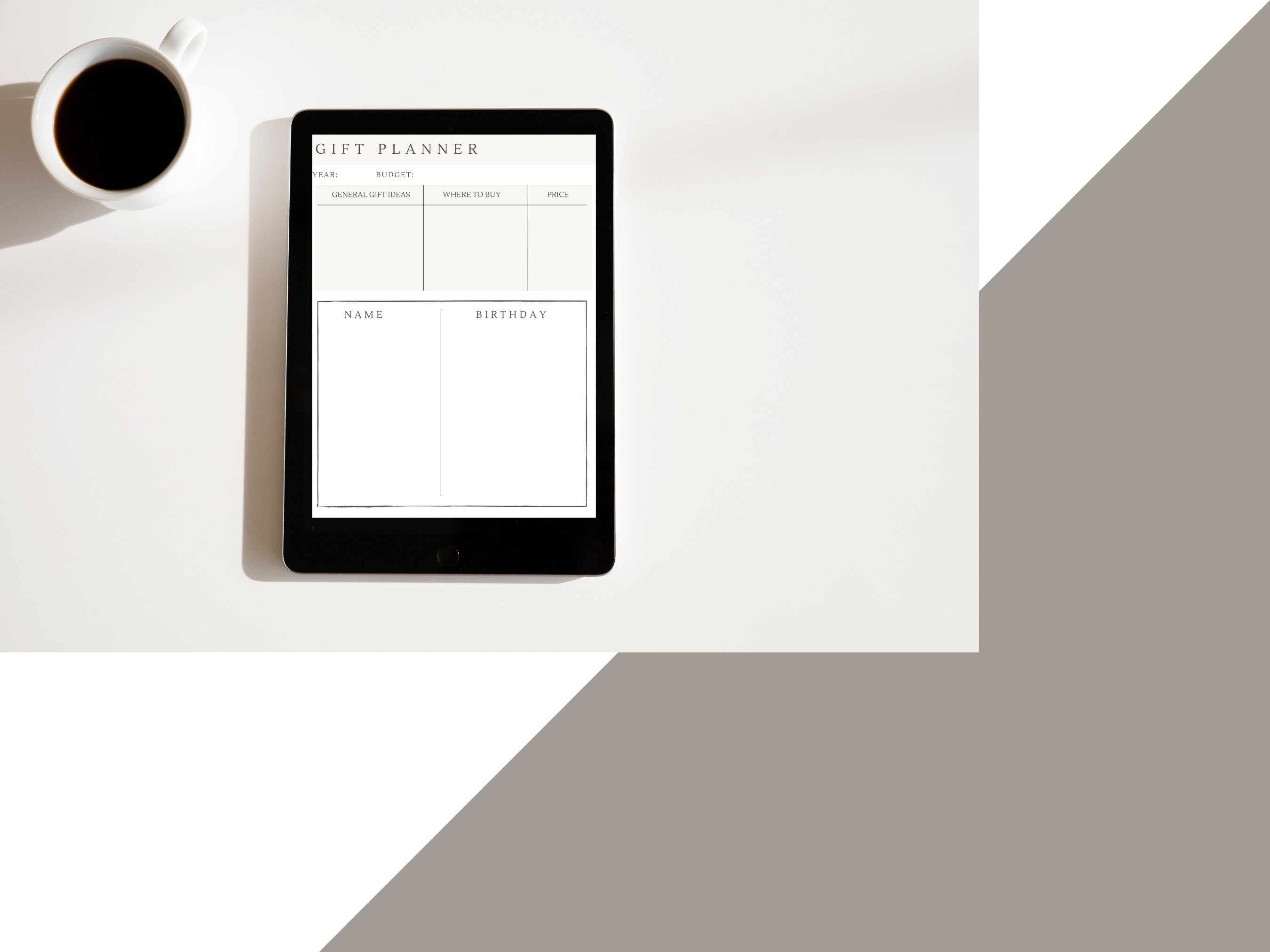 Gift Planner | Printable Gift Planner | Digital Gift Planner | Gift ...