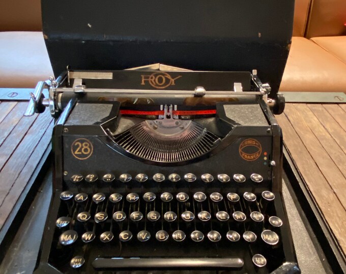 1938 RARE French Rooy 28 Typewriter With Case - Etsy