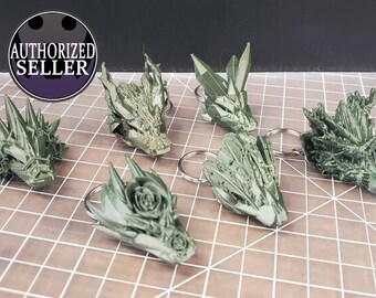 3d Print Dragon Head Keychains - Etsy