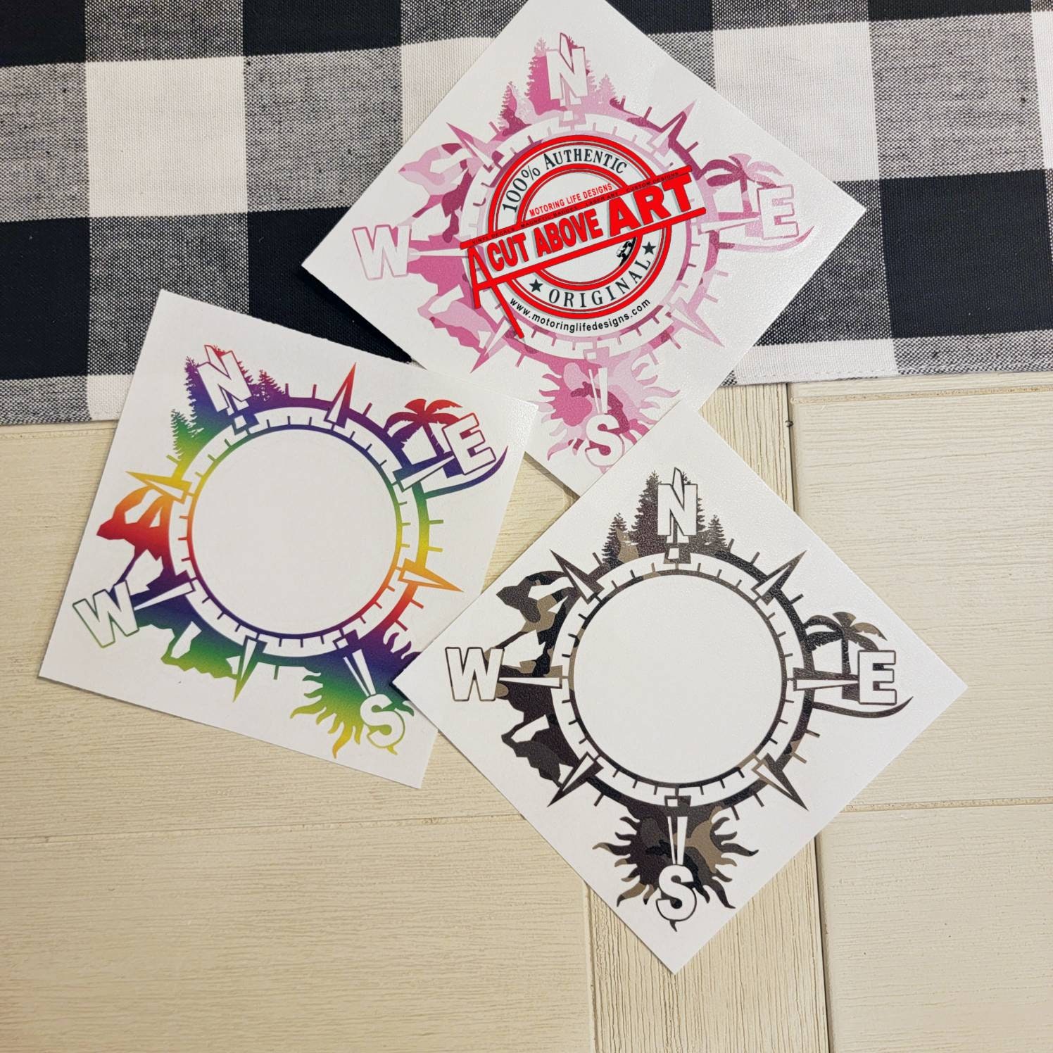Compass Trail Badge Decal | Etsy