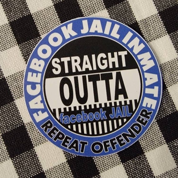 FB Jail Magnetic Badges | Etsy