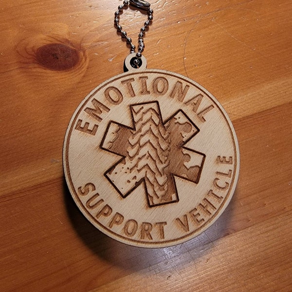 Emotional Support Vehicle Badge - Etsy