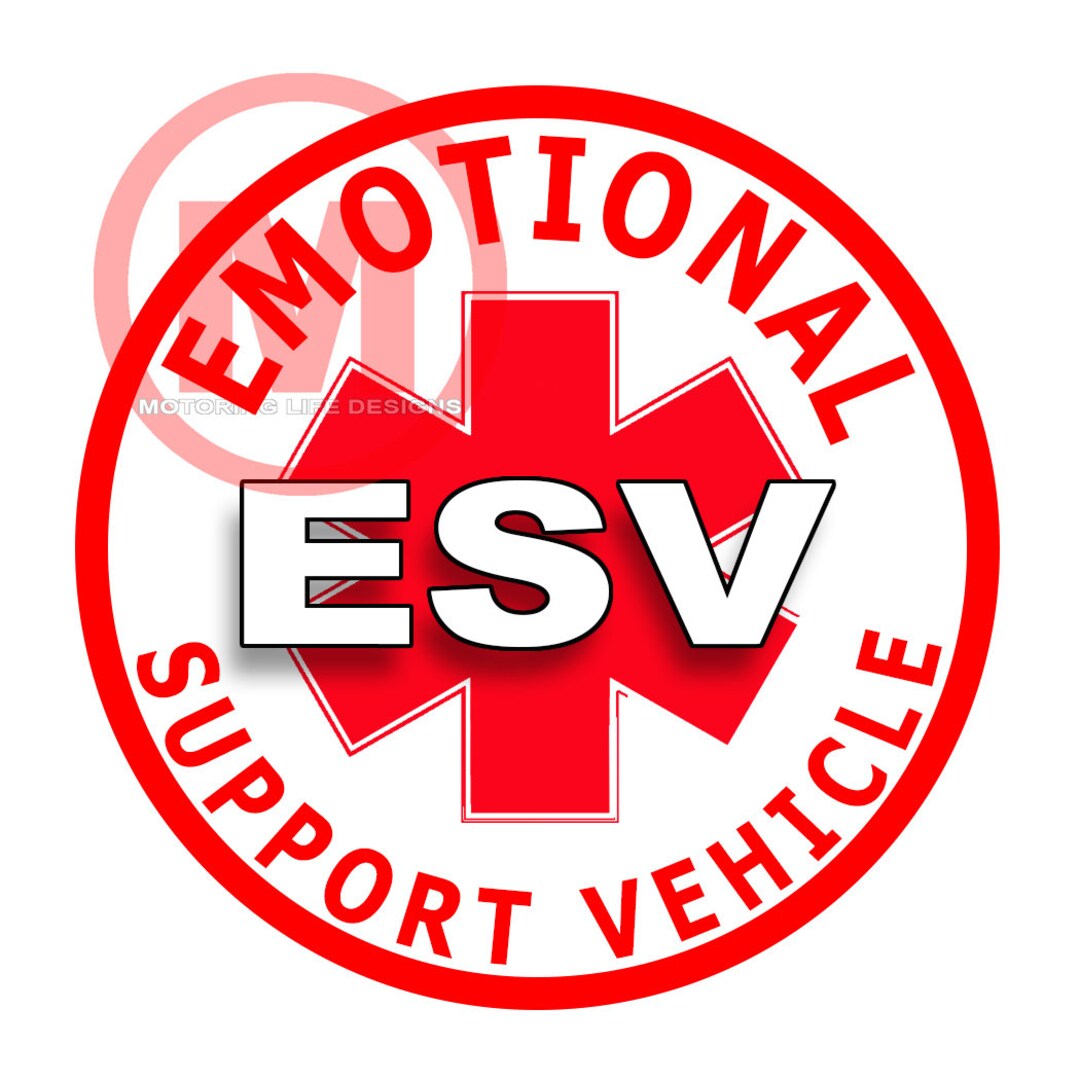 ESV.. Emotional Support Vehicle - Etsy