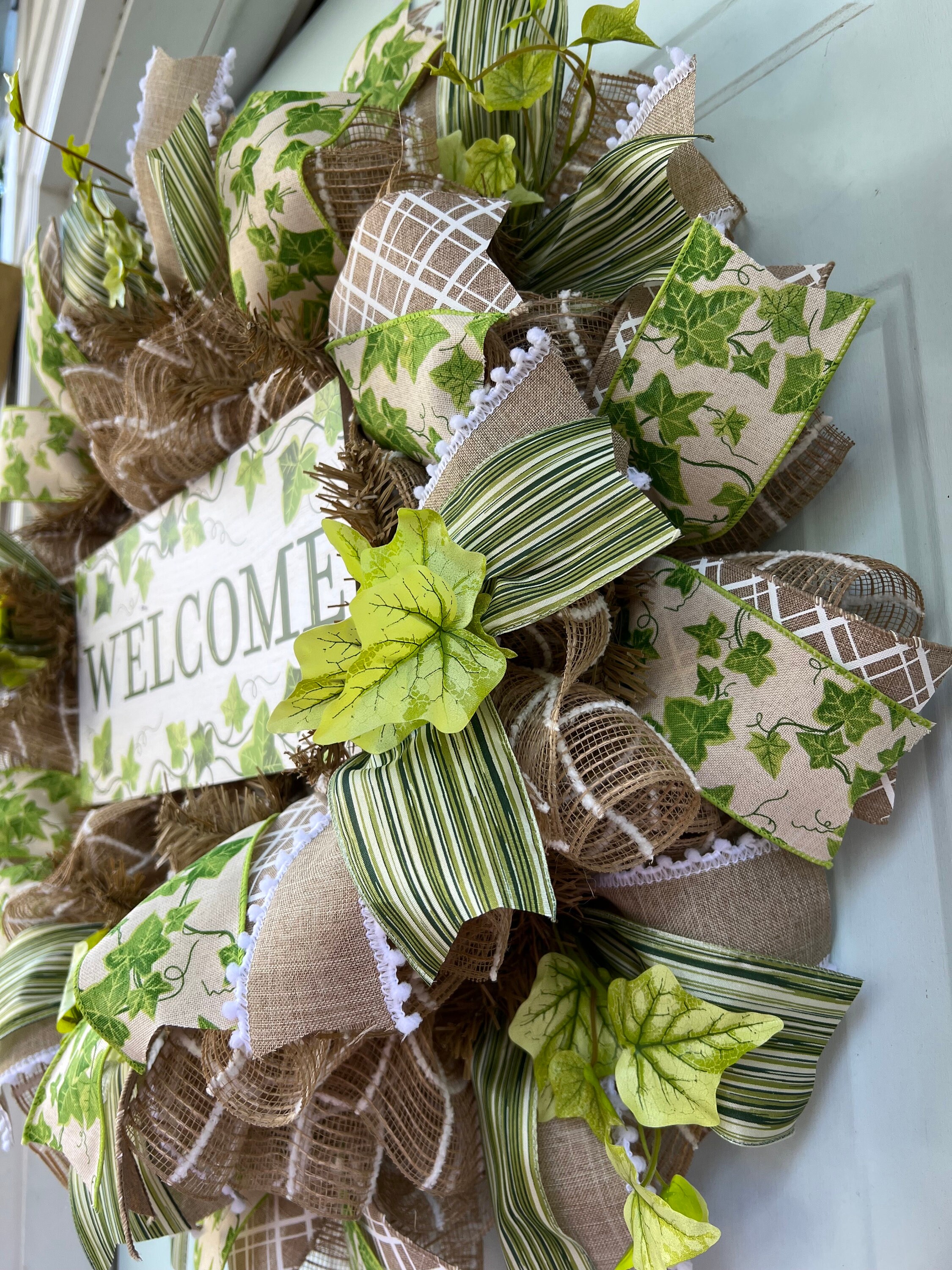 Every Day Farmhouse Ivy Deco Mesh Wreath - Etsy