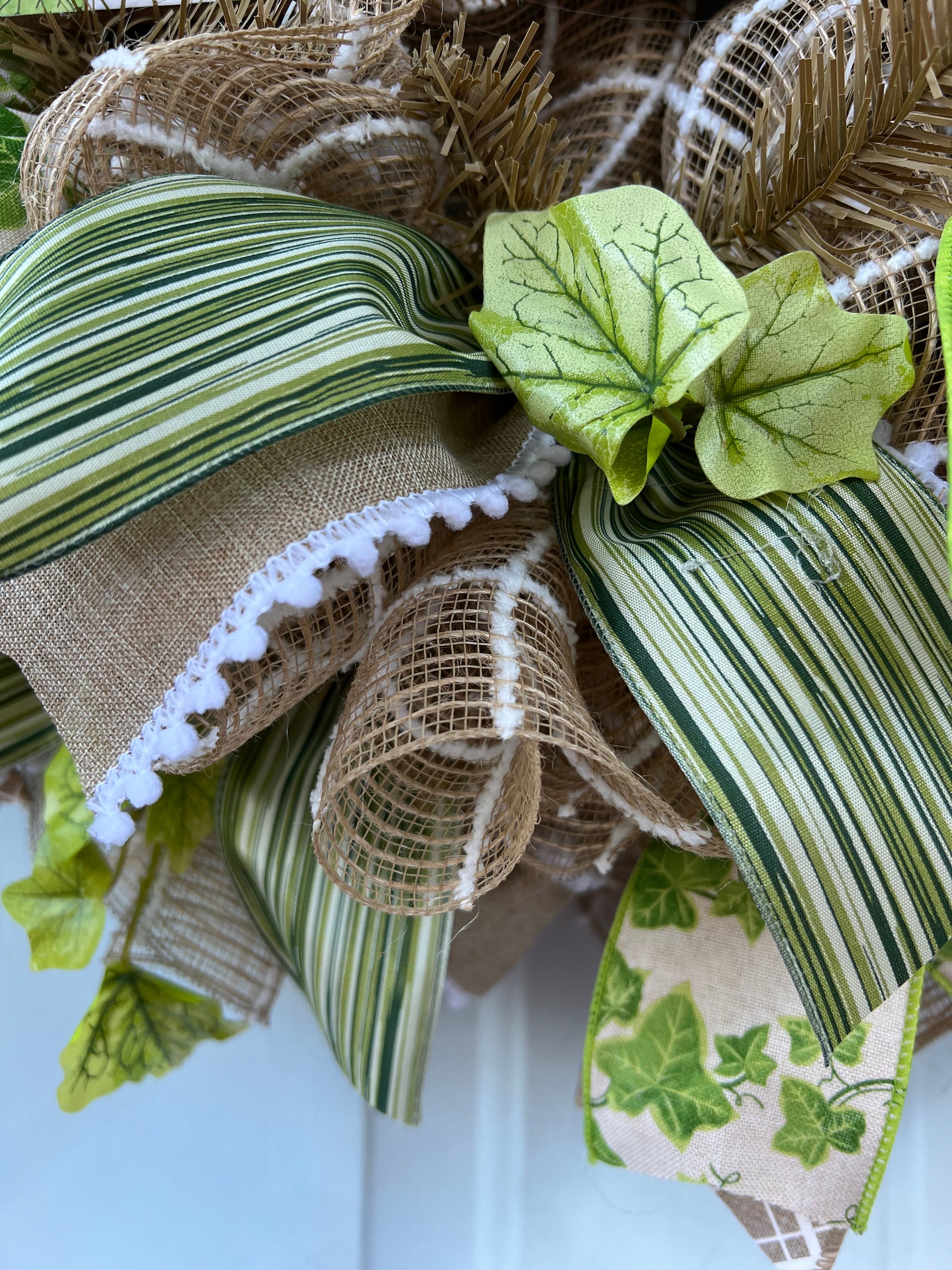 Every Day Farmhouse Ivy Deco Mesh Wreath - Etsy
