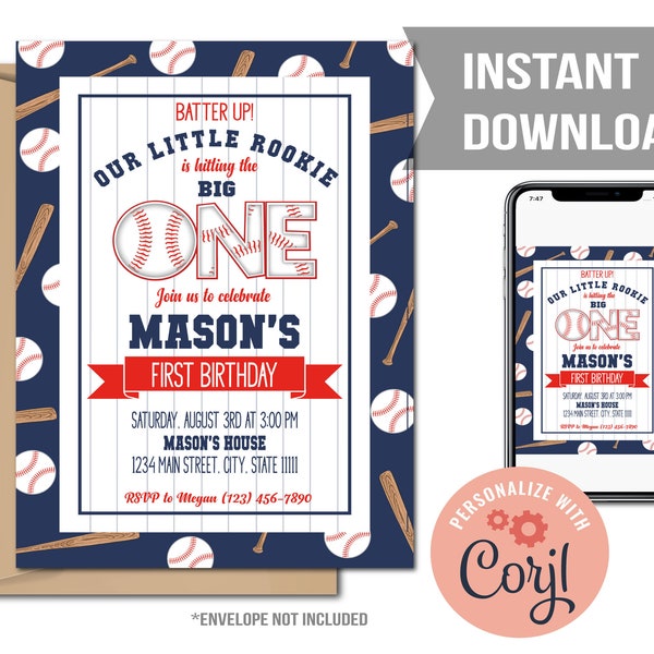 Baseball First Birthday - Etsy