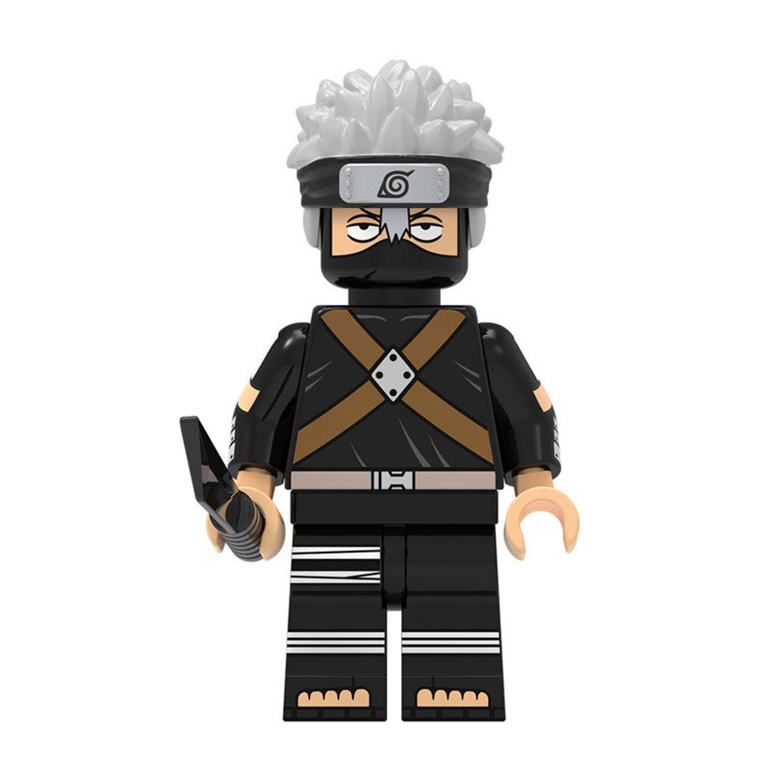 Hatake Kakashi Minifigure Naruto Custom Print Minifig Anime | Etsy