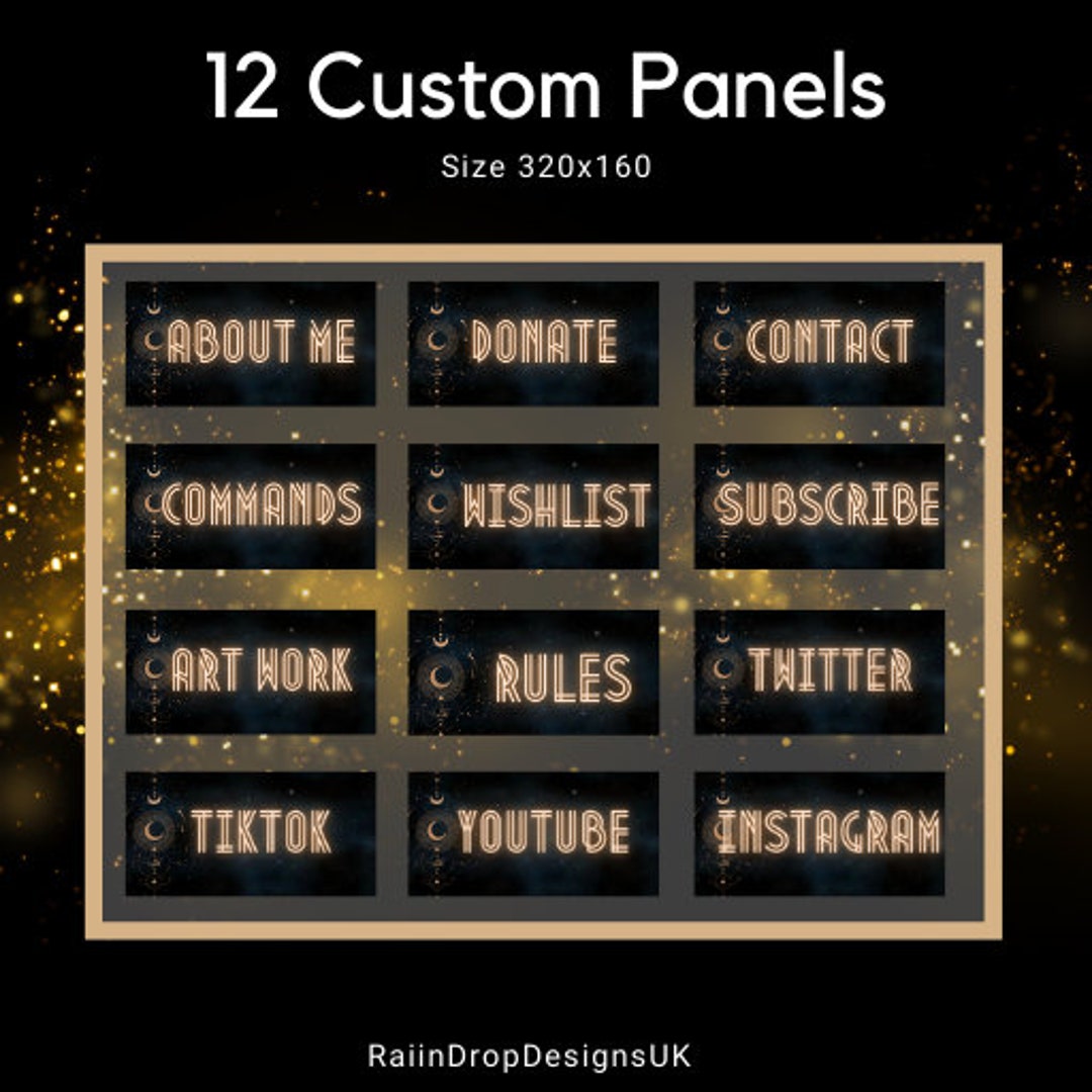 Set of 12 Custom Panels - Etsy