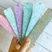 Pastel Glitter Bookmarks, Spring, Girly Gifts, Easter, Pretty Gift for ...