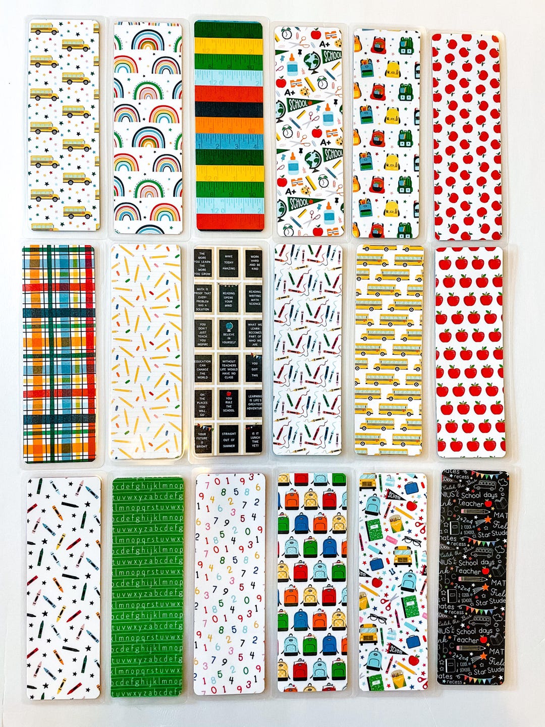 Back to School - Teacher - Double Sided Laminated Bookmarks - Etsy