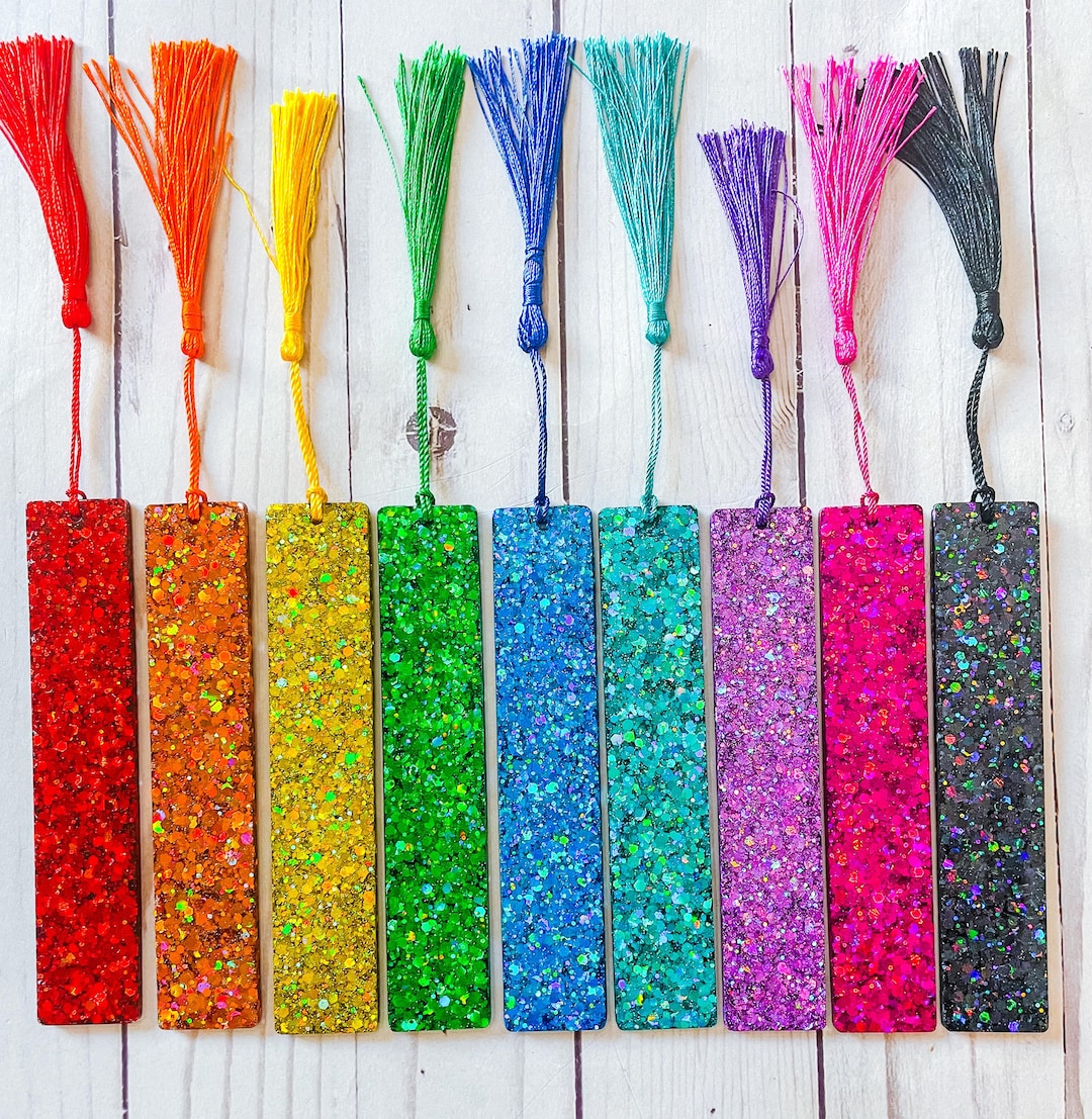 Rainbow, Bright, Color Shift, Glitter Bookmarks, Sparkly, Holographic ...