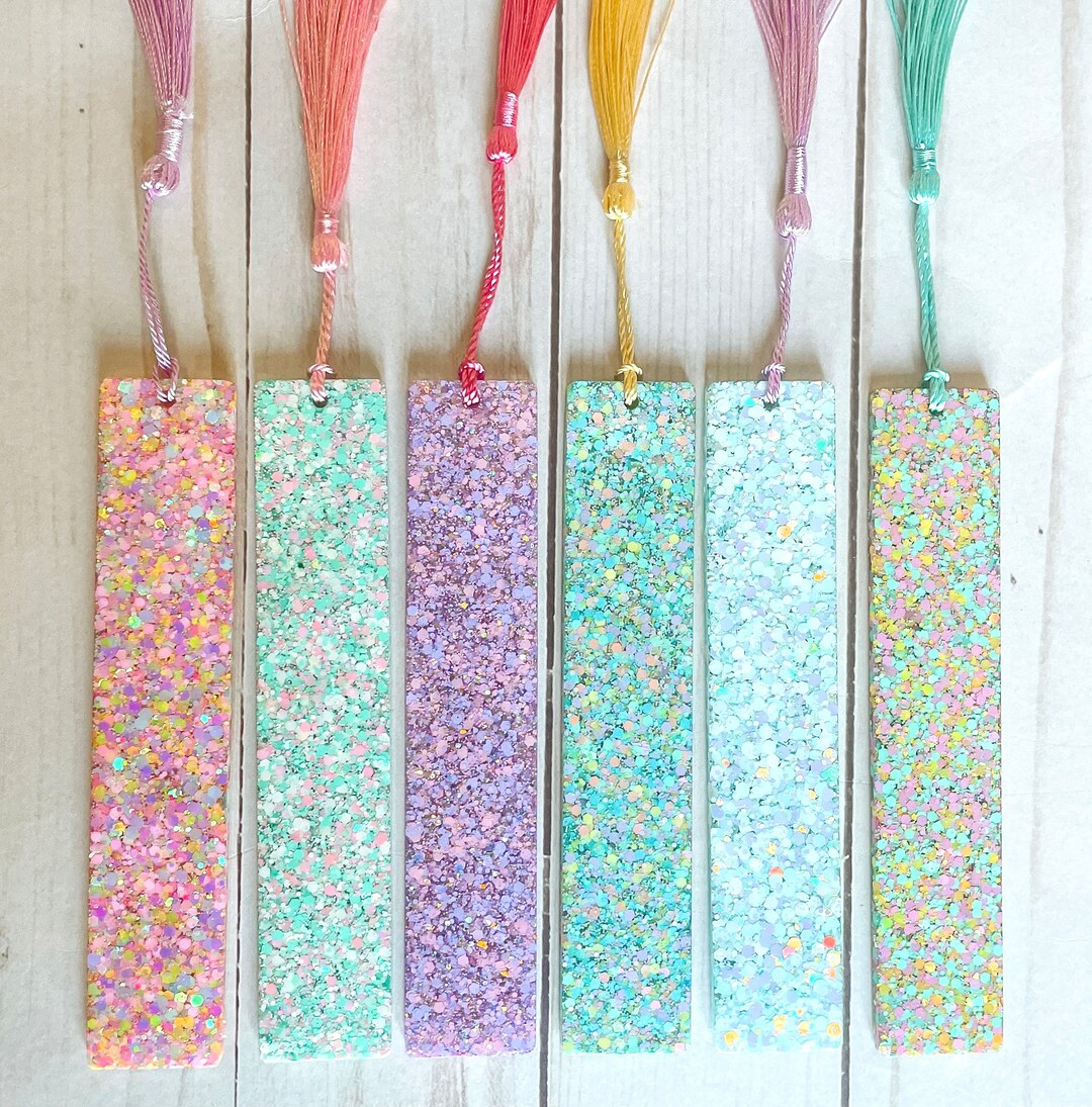 Pastel Glitter Bookmarks, Spring, Girly Gifts, Easter, Pretty Gift for ...