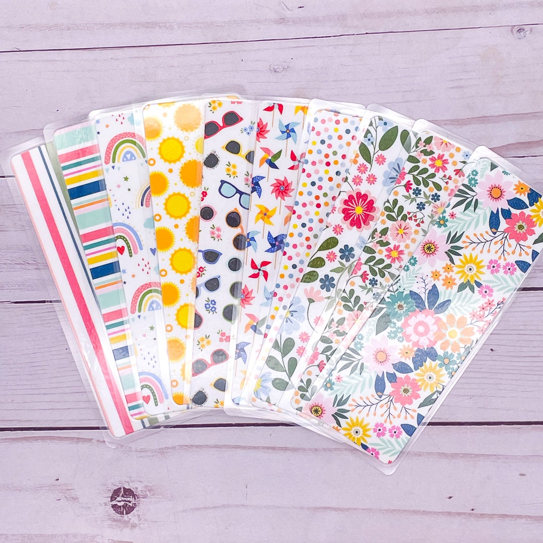 Summer Bookmark - Spring Bookmark, Flower Bookmark, Double Sided ...