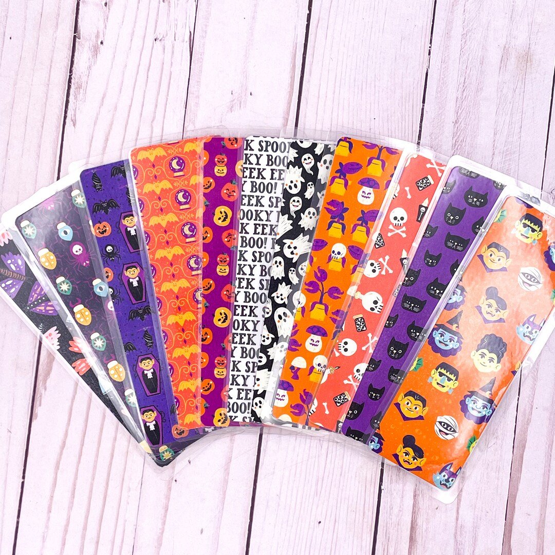 Halloween Bookmarks - Fall Bookmarks - Spooky Bookmarks - Pumpkin ...
