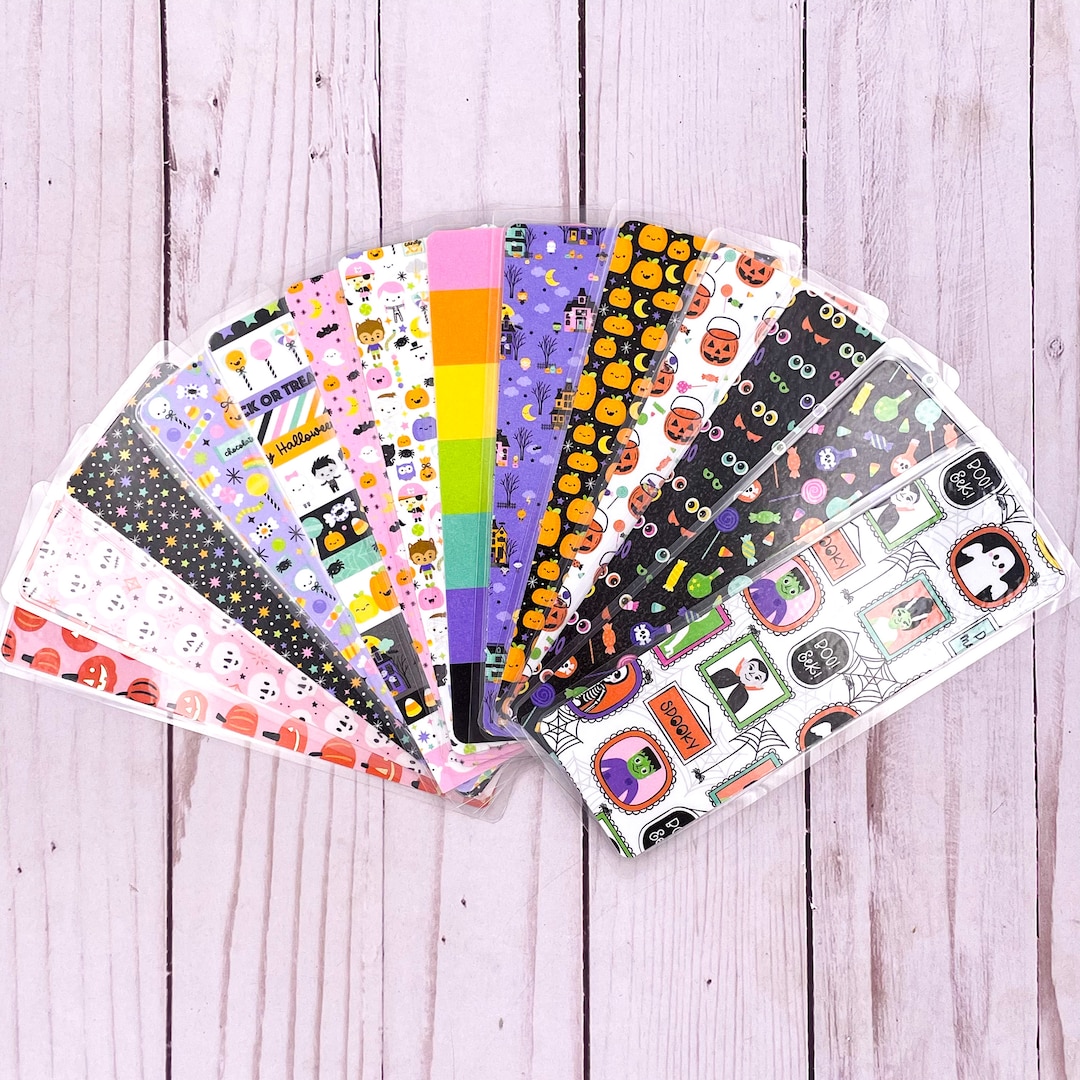 Cute Pink Halloween Bookmarks, Pumpkin Bookmarks - Monsters - Candy ...