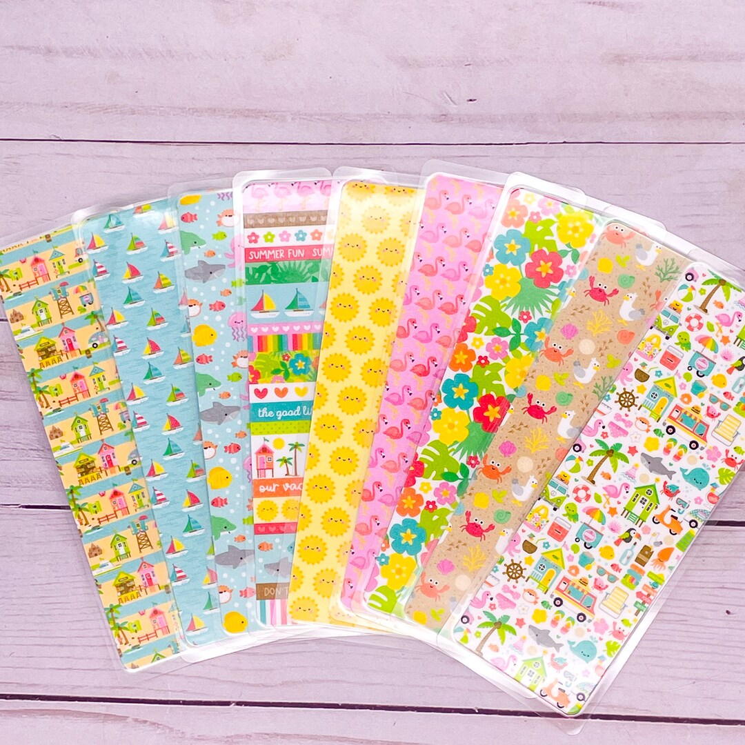 Cute Seaside Summer Bookmark - Beach - Flamingo - Individual or Set ...