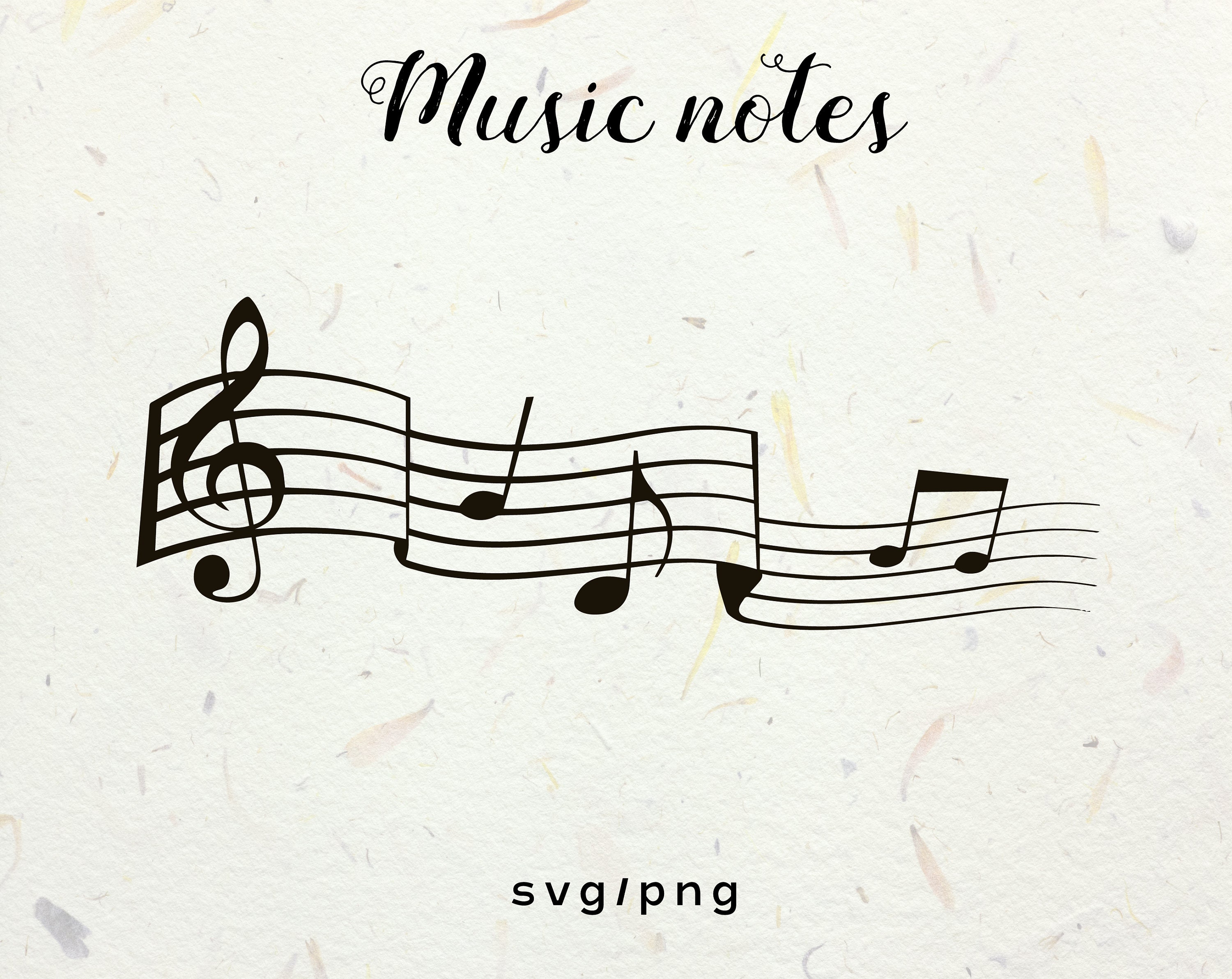 Notas musicales SVG paquete SVG de notas musicales imágenes - Etsy México