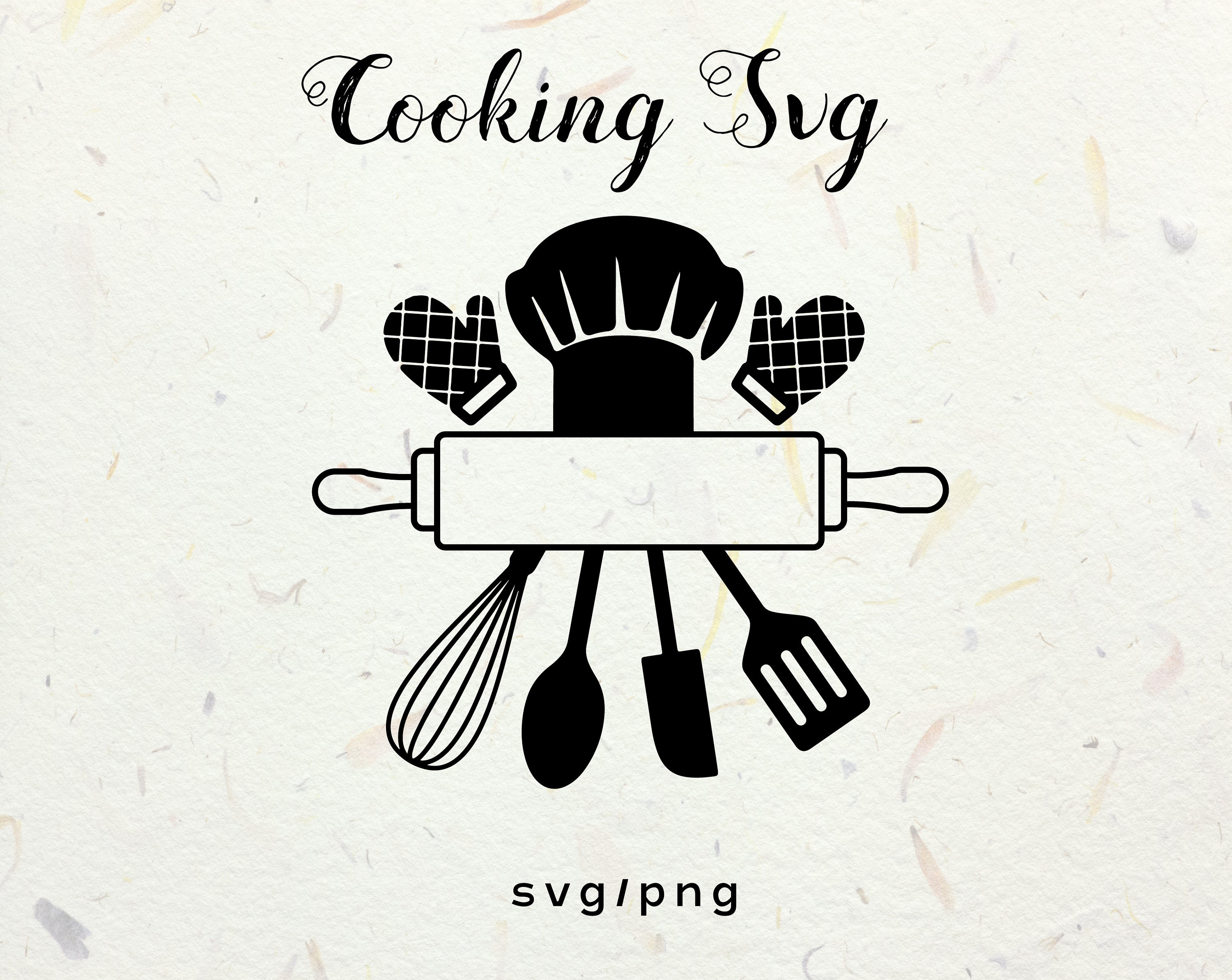 Cooking Svg, Baking Monogram SVG, Kitchen SVG, Baking Utensils Svg ...