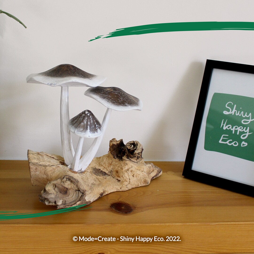 Mushrooms - Painted on Parasite Wood Ornament - Etsy