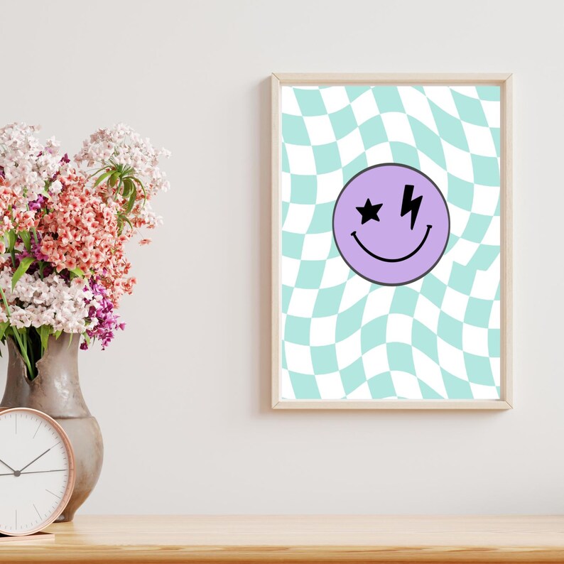 Girl Room Digital Download Wall Art. Girl Power, Smiley Face, Love ...