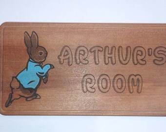 Peter Rabbit Door Sign - Etsy UK