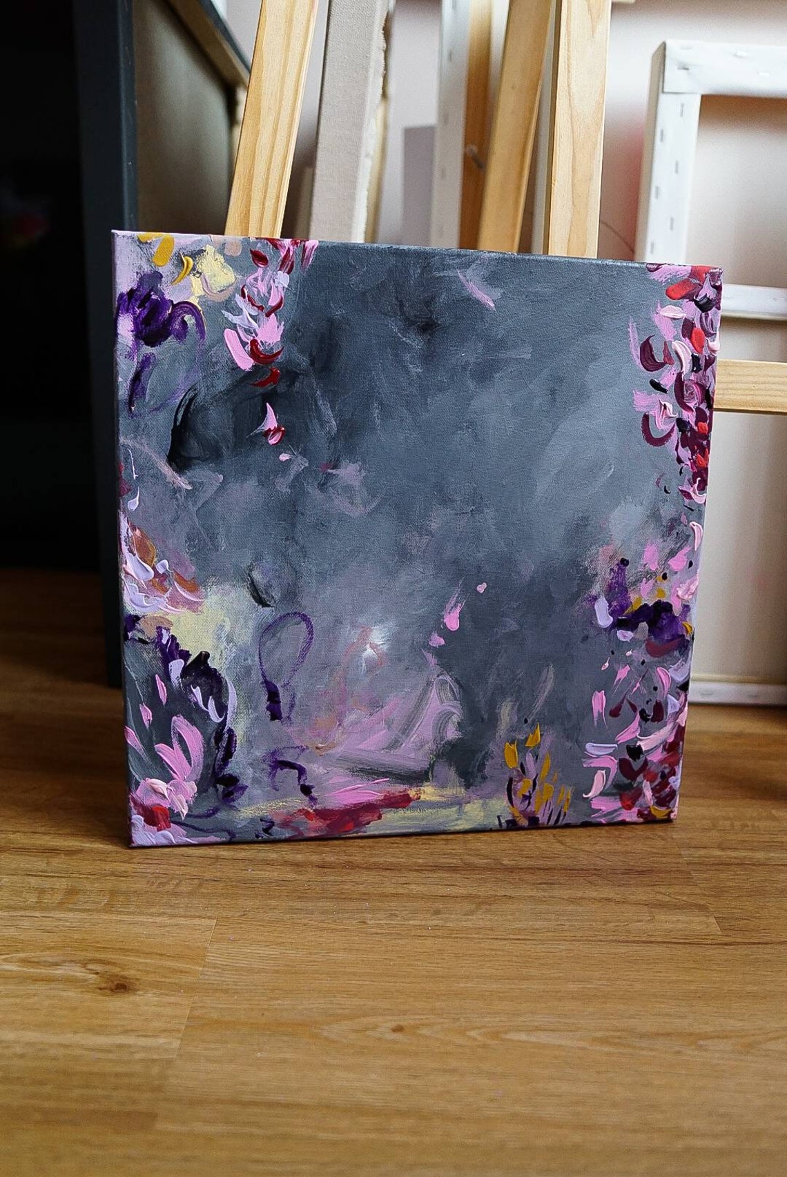 Original Acrylic Paintings Set of 2 Abstract Artworks Unique - Etsy