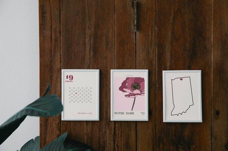 Notre Dame Digital Download, Preppy Room Decor, Dorm Decor, Indiana ...