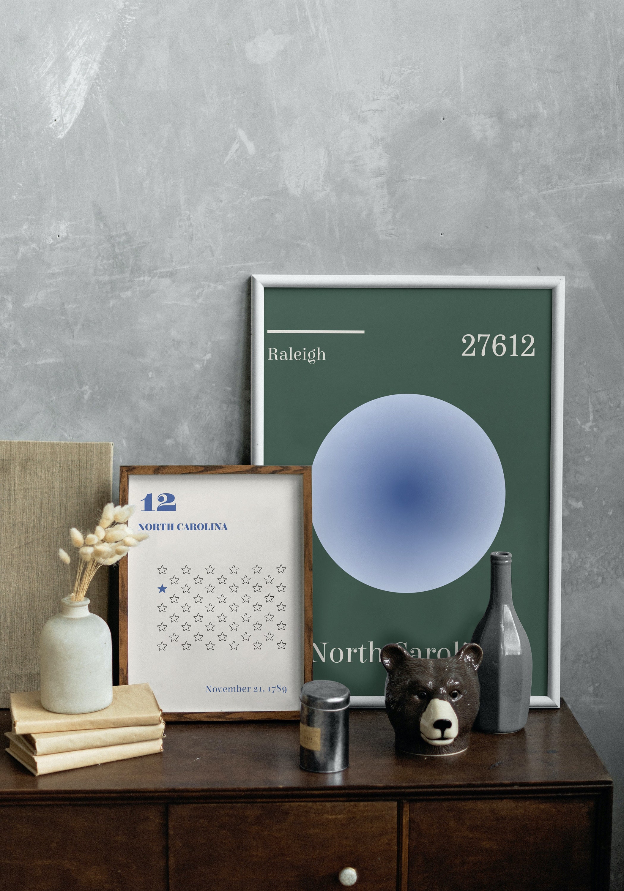 CUSTOM North Carolina State Wall Collage Kit, Tarheel Theme Decor ...