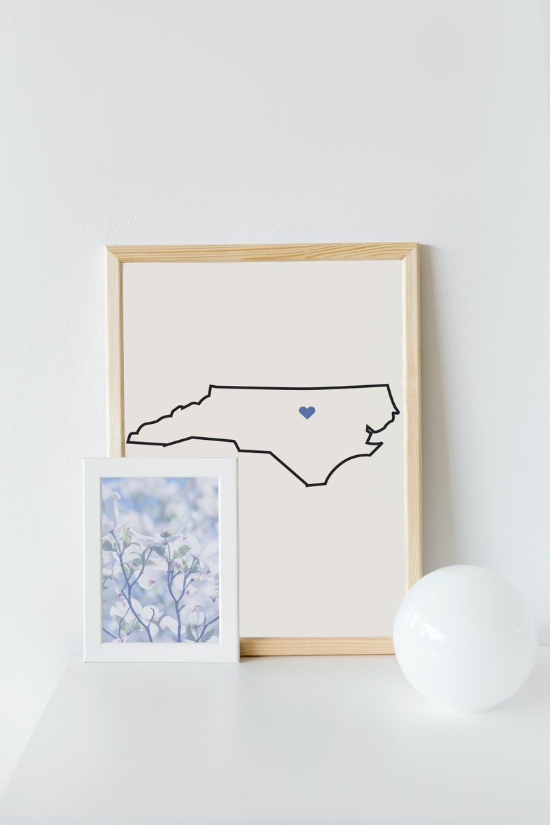 CUSTOM North Carolina State Wall Collage Kit, Tarheel Theme Decor ...