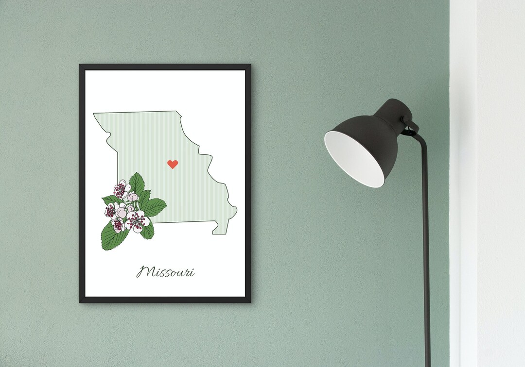 Custom State Art, Where We Met Map, Preppy Room Decor, 1 Year ...