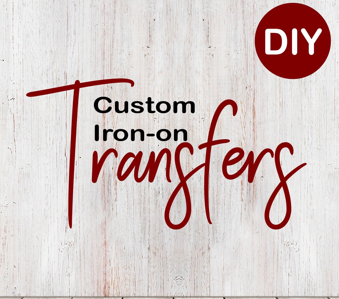 Custom Heat Transfer Decals Iron on Name Decal Name Labels - Etsy