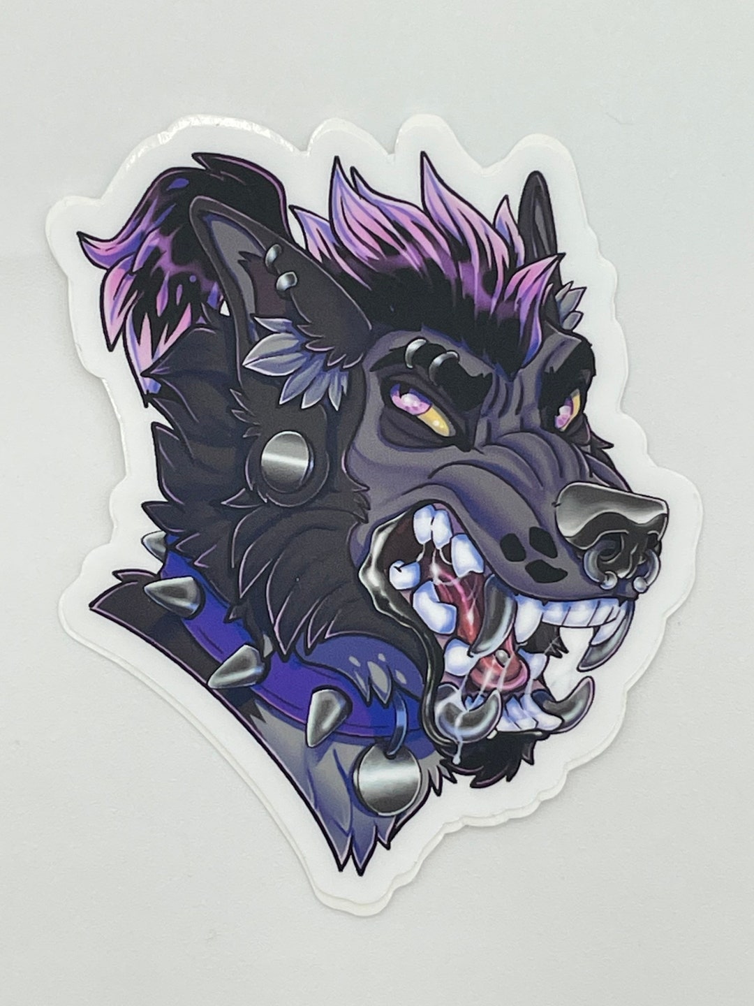 Punk Werewolf Vinyl Sticker - Etsy