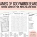 Identity in Christ Word Search, Printable Christian Word Search, Bible ...