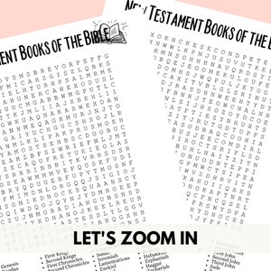 Books of the Bible Word Search Printables for Kids, Teens, and Adults ...