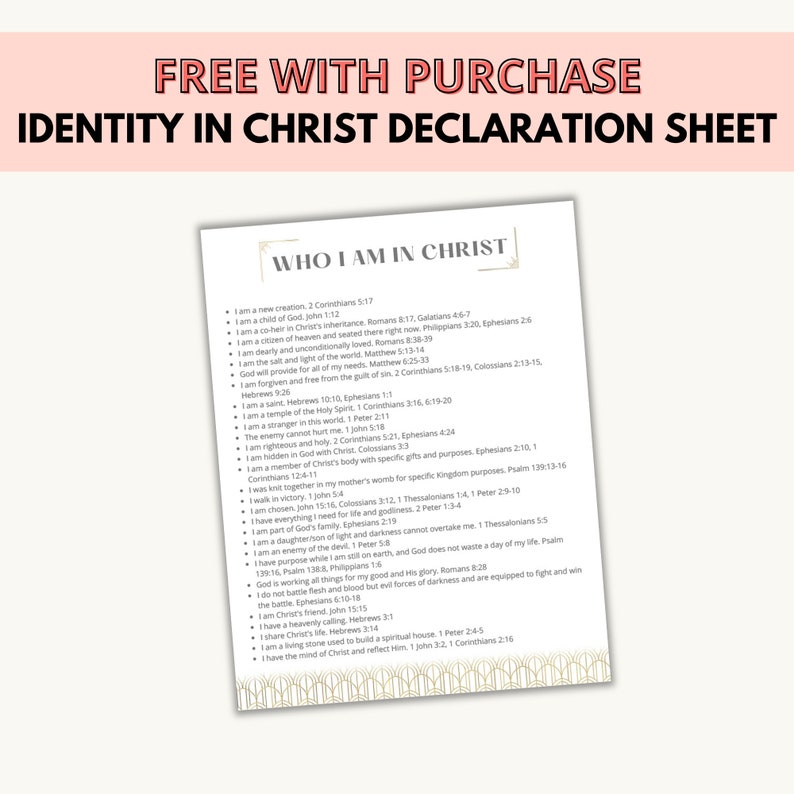 Identity in Christ Scripture Coloring Book, Instant Download Adult ...
