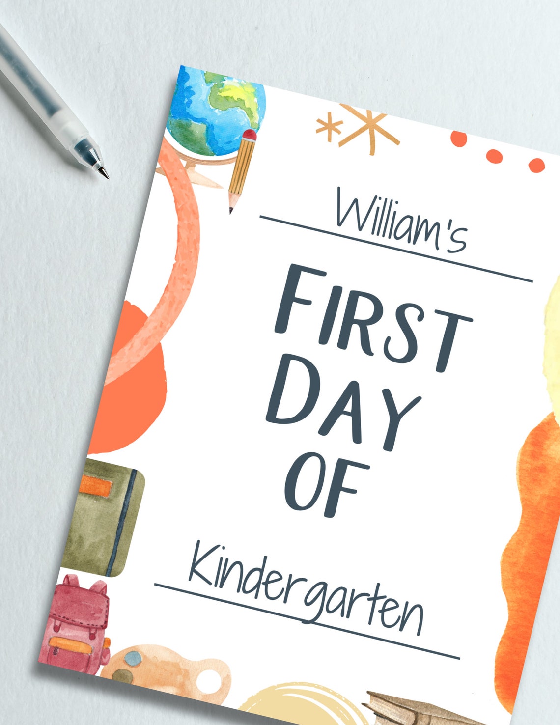First and Last Day of School Printable, First and Last Day of School ...