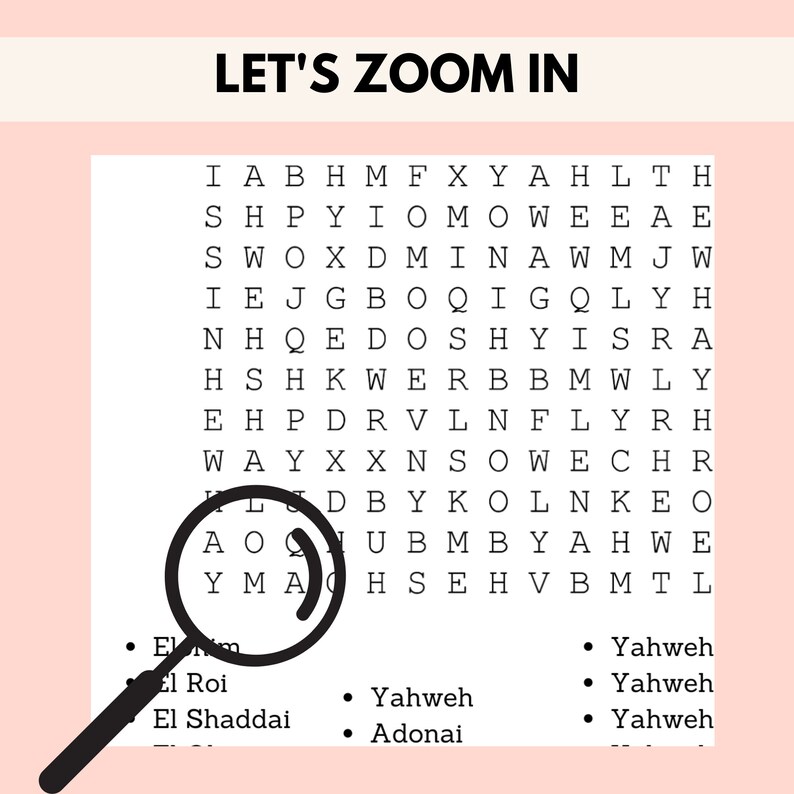Names of God Games Bundle, Bible Study Resource for Kids and Adults ...