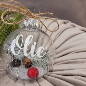 Personalized Christmas Ball, Personalized Christmas Tree Ornament With ...