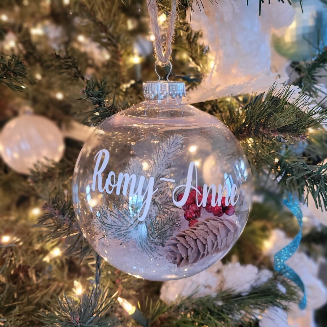 Personalized Christmas Ball, Personalized Christmas Tree Ornament ...