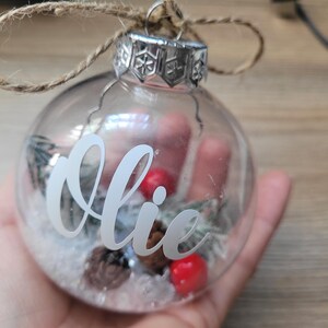 Personalized Christmas Ball, Personalized Christmas Tree Ornament With ...