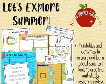 Summer Unit Study - Etsy